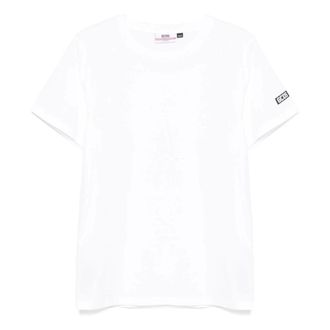 GCDS Wei&szlig;es Baumwoll-T-Shirt - - Tops - Herren - Wei&szlig; - 2XS
