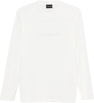 Emporio Armani Homme, Tops, Blanc, Taille: 3XL Pima Cotton Jersey Basic T-shirt