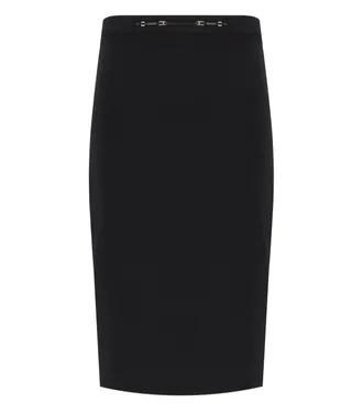 Elisabetta Franchi JUPE MIDI NOIR ELISABETTA FRANCHI