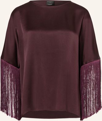 Antonelli Antonelli Firenze Blusenshirt Ardisia Aus Satin Mit 3/4-Arm rot