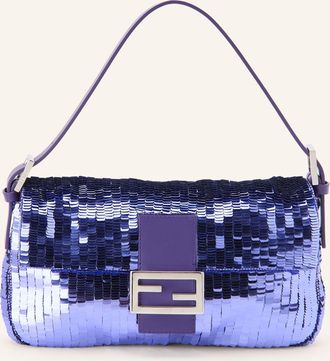 Fendi Handtasche Baguette Mit Pailletten lila