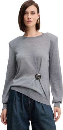 Simona Corsellini Damen, Strickwaren, Grau, XLGr&ouml;&szlig;e