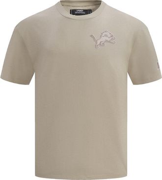 Pro Standard Mens NFL Detroit Lions Neutral Short Sleeve Tee Taupe 2XL