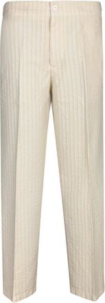 Costumein Homme, Pantalons, Beige, Taille: XL Pantalon Blanc en Lin V&ecirc;tement D&eacute;contract&eacute; &Eacute;l&eacute;gant