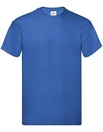 Fruit Of The Loom T-Shirt &agrave; Manches Courtes Screen Stars Original pour Homme (XL) (Bleu Royal)