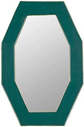 Riva Paoletti Framed Octagonal Wall Mirror, Teal