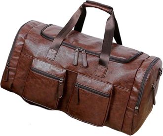 Generic Reisetasche - gro&szlig;, strapazierf&auml;higes PU-Leder, Wochenendtasche, Handgep&auml;cktasche, f&uuml;r Wochenende, Fitnessstudio, Reisen, Urlaub, Business, Schuhe, Kl