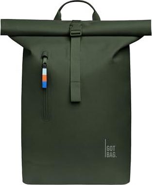 Got Bag Sac à Dos Rolltop Lite 2.0 en Ocean Impact Plastic | Sac à dos imperméable avec compartiment pour ordinateur 15 pouces amovible | Roll top avec capaci
