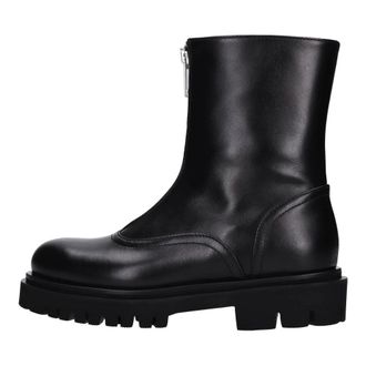 Anna F. 9902 Leder Stiefeletten - - Shoes - Damen - Schwarzk - 40 EU