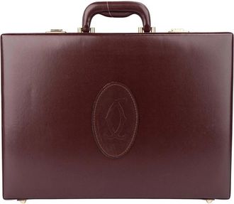 Cartier Crossbody Bags - Cartier Bordeaux Leather 1975 Briefcase - Gr. unisize - in Bunt - f&uuml;r Damen