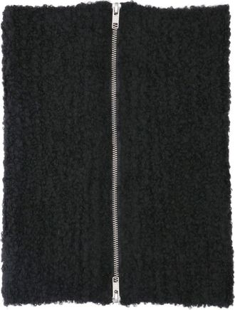 Maison Margiela Zip Neck Warmer In Wool Blend