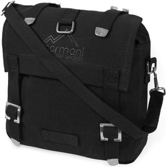 Normani Motorrad Bike Satteltasche aus strapazierf&auml;higem Canvas f&uuml;r Werkzeug oder Gep&auml;ck Schwarz OneSize