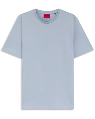 HUGO BOSS T-Shirt aus Baumwolle mit Label-Aufn&auml;her in