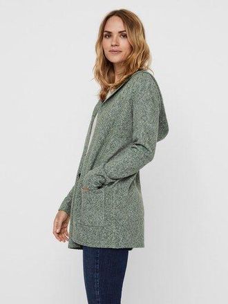 Vero Moda Strickjacke VMDOFFY LS OPEN HOOD CARDIGAN GA NOOS Materialmix, regular fit