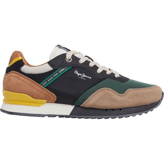 Pepe Jeans London Herren London Brand M Sneaker, Braun Dark Stone Beige, 42 EU