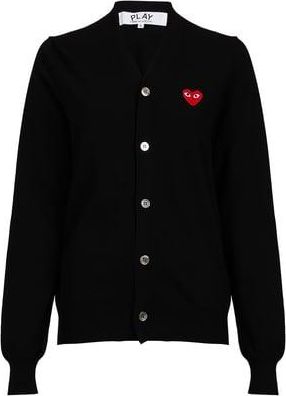 Comme Des Gar&ccedil;ons Cardigan patch coeur en laine