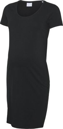 Mama Licious Damen Mlkerrie Ss JRS Abk Dress Noos, Schwarz, L EU