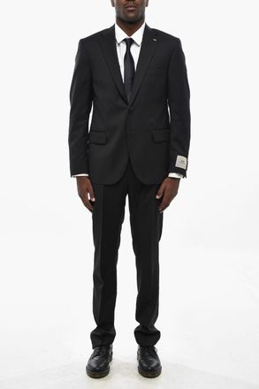 Corneliani CC COLLECTION Virgin Wool Anzug With Klassischem Revers Corneliani