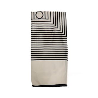 Toteme Centered Monogram Silk Scarf