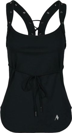 The Attico Femme, Tops, Noir, Taille: 38 FR Haut en coton avec style unique