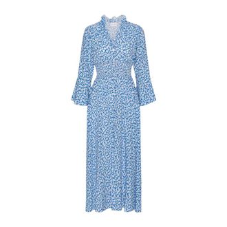 Americandreams Americandreams, Femme, Robes, Bleu, Taille: 38 FR Robe Longue Sally