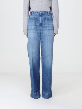 Victoria Beckham Wide Leg Jeans Alina mit hoher Taille und aufgesetzten Taschen