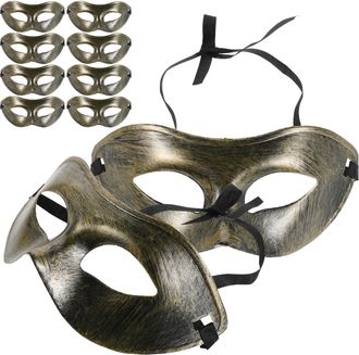 BESPORTBLE 15st&uuml;cke Halbgesichtsmaske F&uuml;r Maskenb&auml;lle Vintage-Augenmaske Im Venezianischen Stil F&uuml;r Halloween Karneval Abschlussball Und Cosplay F&uuml;r Damen Und He