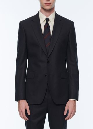 Fursac Veste en flanelle de laine - Taille 44 - Homme