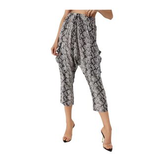 One Teaspoon Femme, Pantalons, Gris, Taille: 34 FR Pantalon Sarouel Snake Pit
