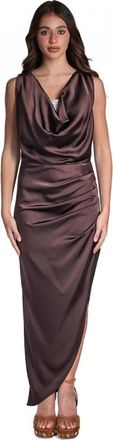 Jijil Femme, Robes, Brun, Taille: 42 FR Jpe26Ab235 Robe Longue