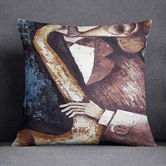 Bonamaison Le Jardin du Lin Kissenhüllen, Cotton, Mehrfarbig, 45x45