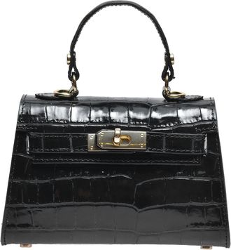 Roberta M SCHWARZ Rindsledertasche