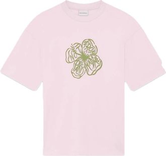 Dr&ocirc;le de Monsieur Homme, Tops, Rose, Taille: L T-shirt imprim&eacute; floral