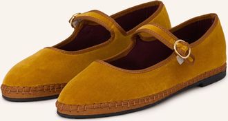 Flabelus Flabelus Mary-Jane-Ballerinas Amaranta gelb