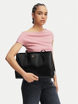 Calvin Klein Handtasche Ck Medium Work Tote LV04F3442G Schwarz