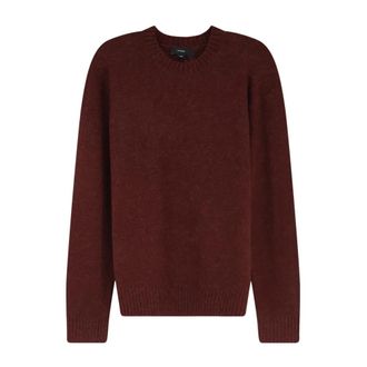 Vince Rippstrick-Pullover mit Rundhalsausschnitt - - Knitwear - Herren - Braun - S