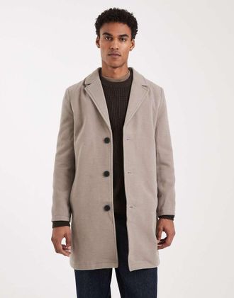 Brave Soul Veste habill&eacute;e boutonn&eacute;e - Beige-Neutre