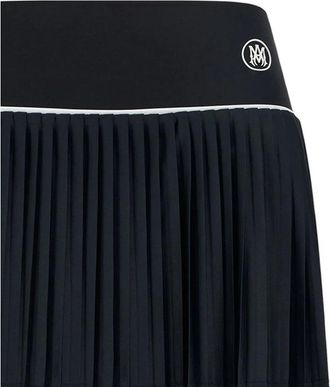 Amiri Pleated Stretch Skirt - Black