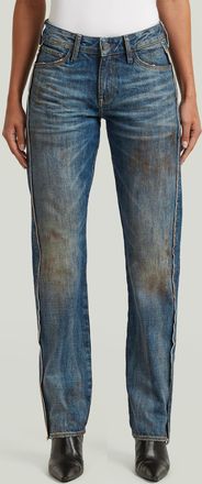 G-Star RR Straight Selvedge Jeans - Dunkelblau - Damen