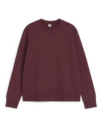 Arket Sweatshirt Aus French Terry -Rot