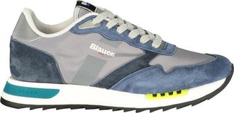Blauer Blue Polyester Herren Sneaker
