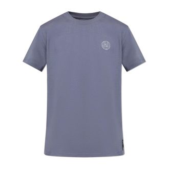 Fendi Logo T-Shirt - - Tops - Herren - Blau - L