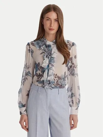 Marella Hemd Canapa 2613111151 Himmelblau Relaxed Fit