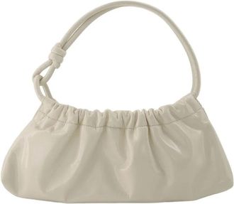 Nanushka Hobo Bags - Valerie Bag In Cream Patent Vegan Leather - Gr. unisize - in Beige - für Damen