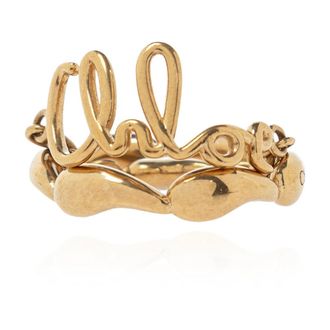 Chlo&eacute; Ring mit Kette - - Accessories - Damen - Gelb - 56 MM
