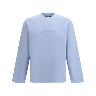 Jacquemus Homme, Tops, Bleu, Taille: S Long Sleeve Top