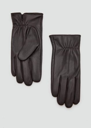 Mango Gants en simili-cuir marron - Homme - M - MANGO MAN