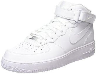 Nike Femme Air Force 1 07 Mid Sneaker, Blanc, 38.5 EU