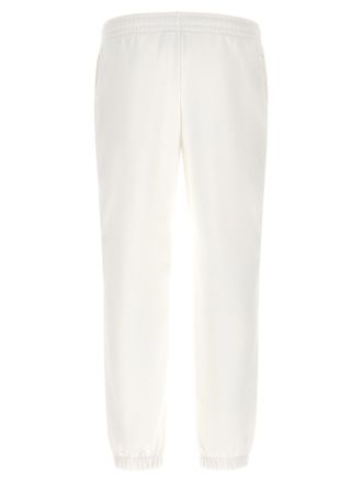 Lacoste Logo-Embroidered Cotton Blend Joggers - White