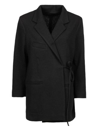 Hannes Roether tie detail jacket - Schwarz